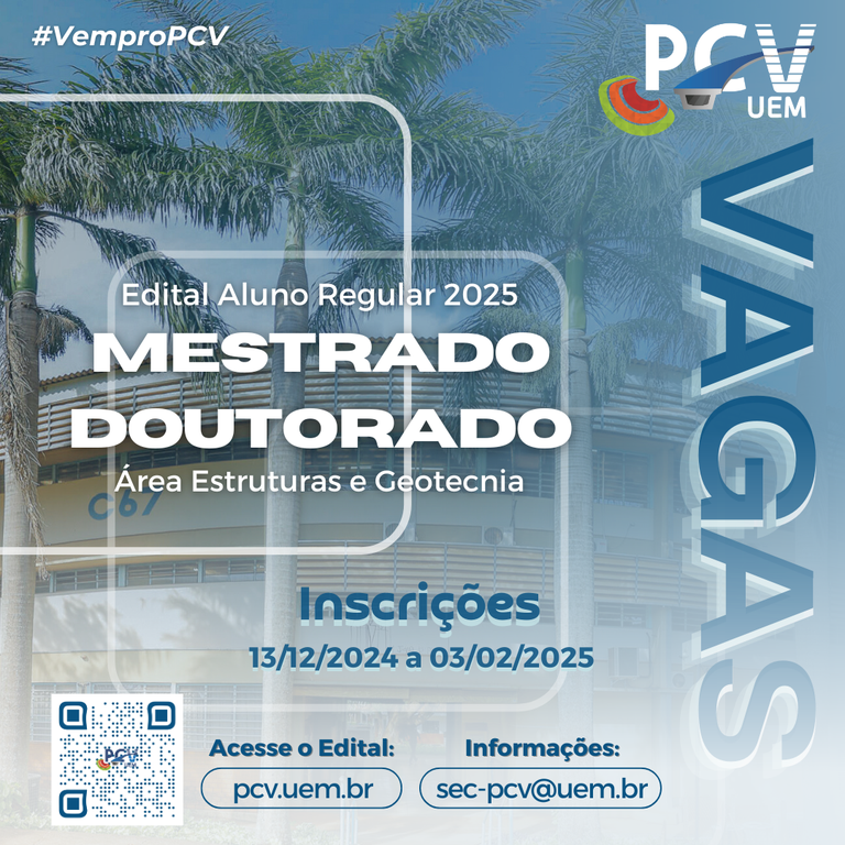 PCV — Programa de Pós-Graduação em Engenharia Civil